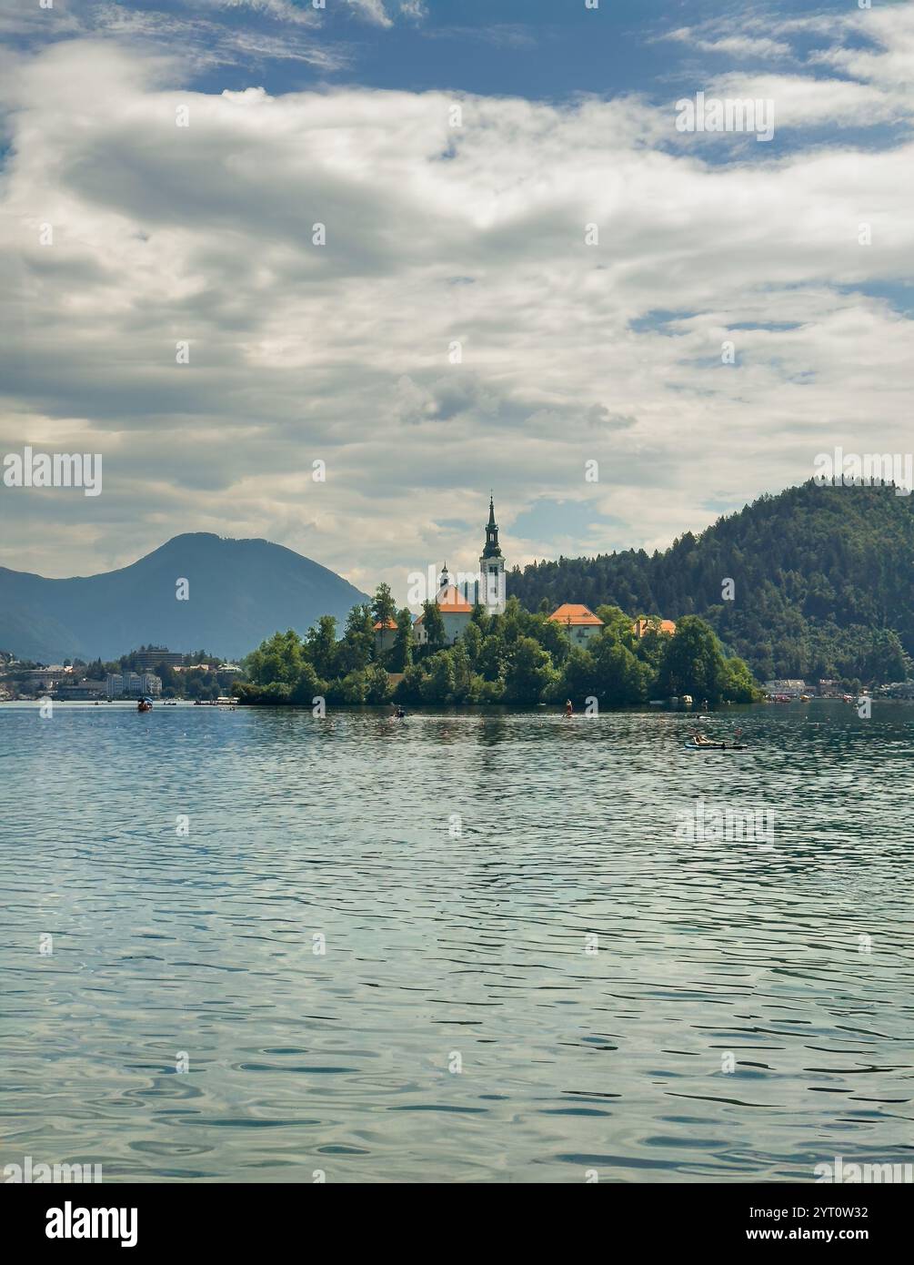 Lake Bled, Slovenia - June 28, 2024: Church of the Assumption of the ...