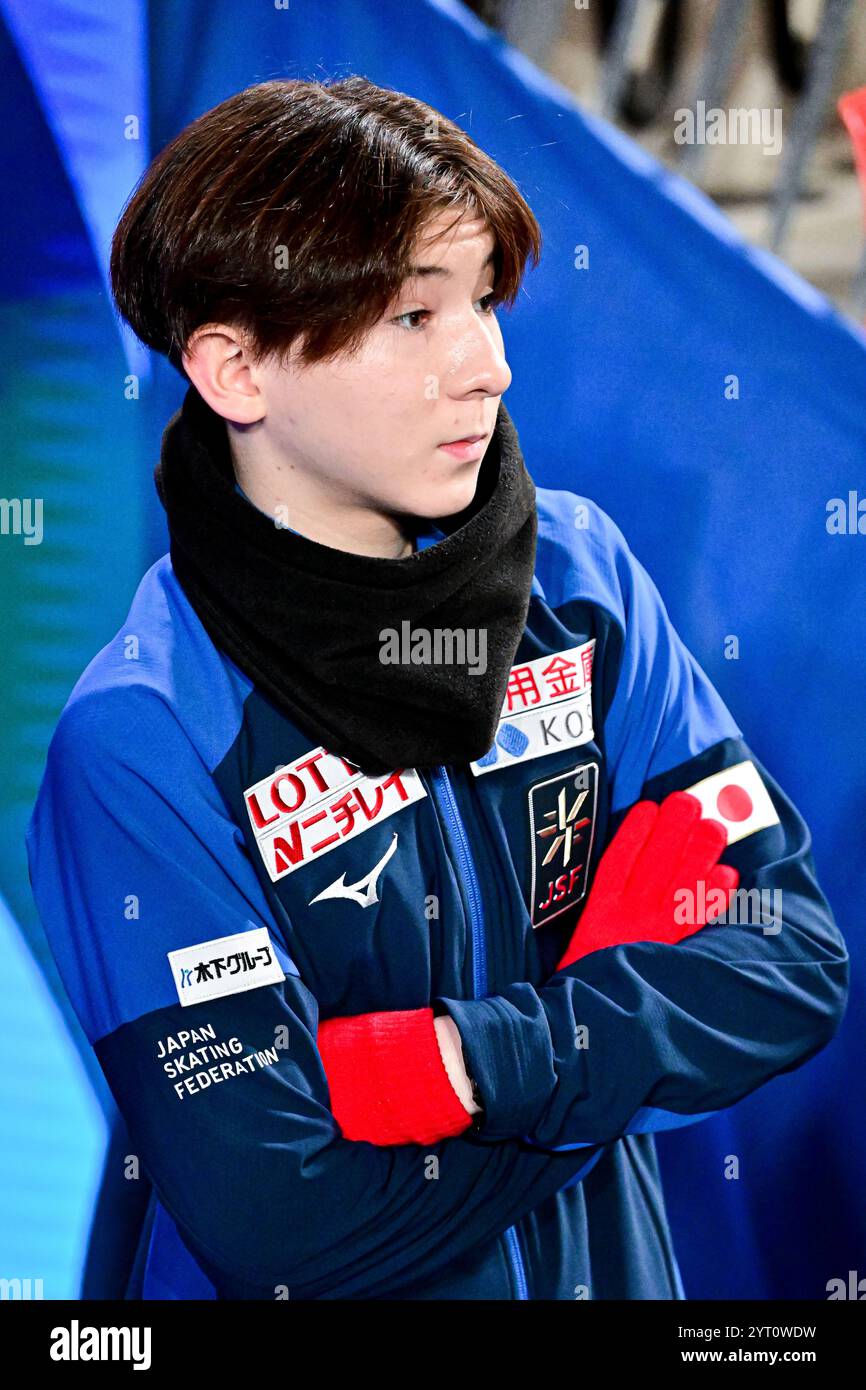 Grenoble, France. December 5, 2024. Rio NAKATA (JPN), during Junior Men Practice, at the ISU ...