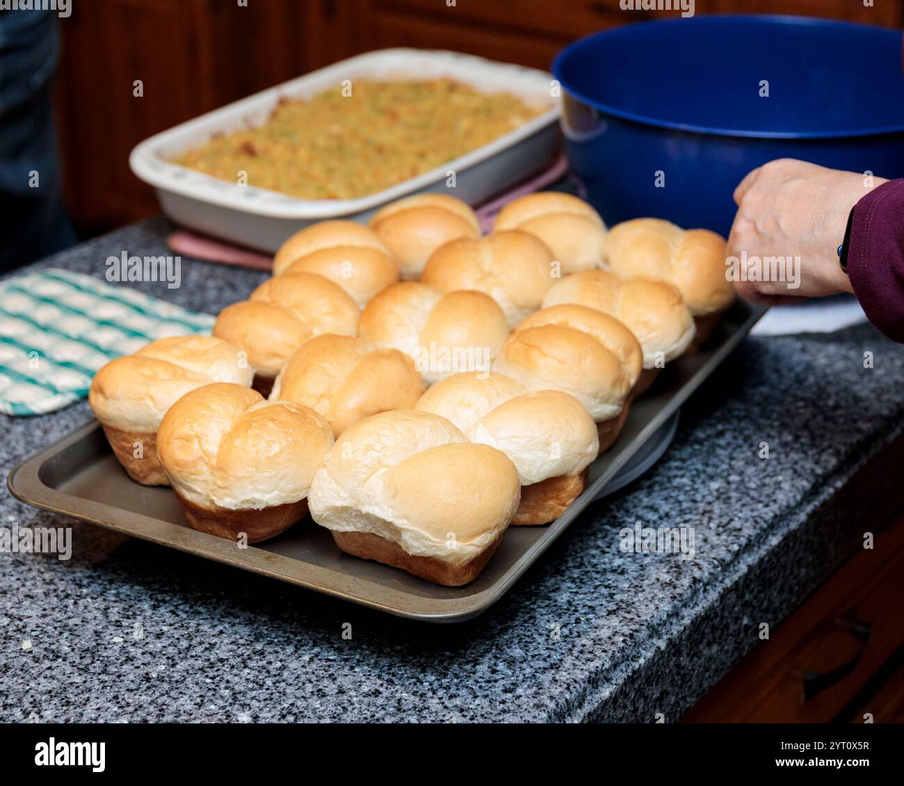 hand made dinner rolls for the Thanksgiving Day table to be shared with ...