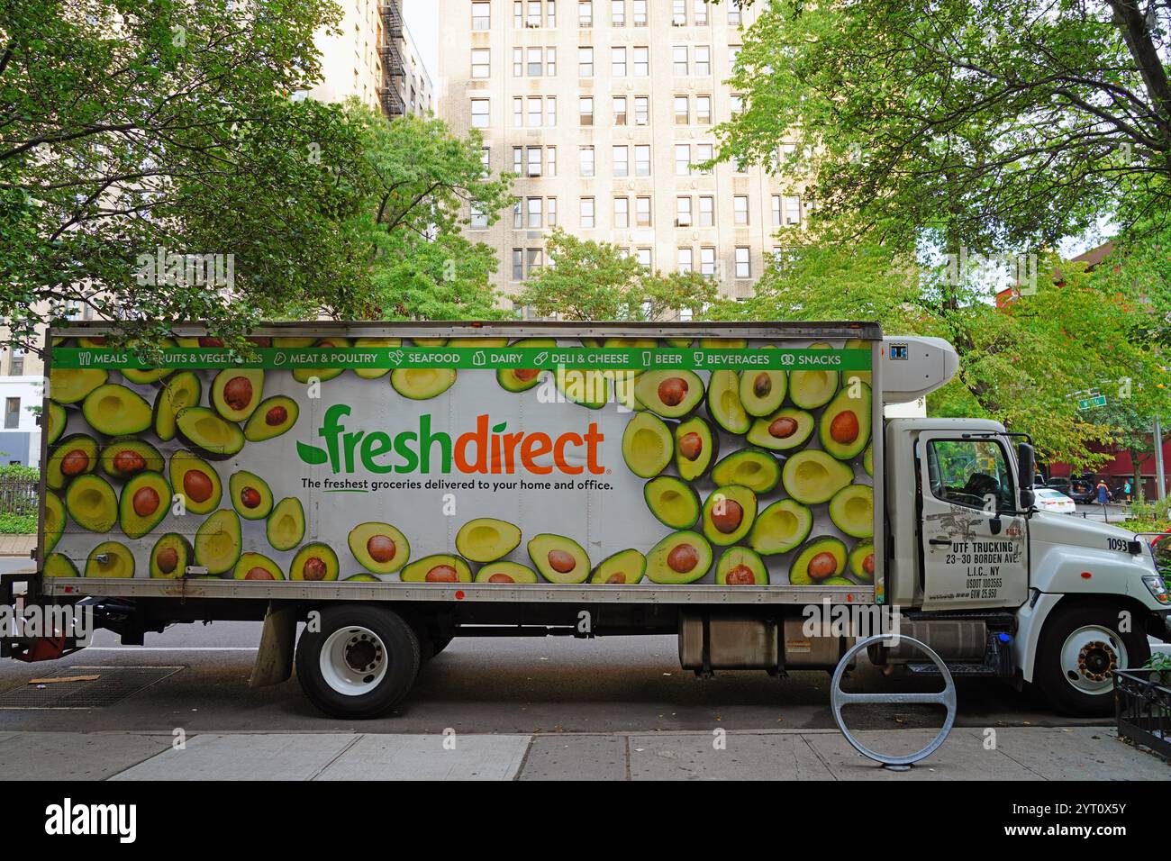 NEW YORK, NY -5 SEP 2022- View of a Fresh Direct delivery truck on the ...