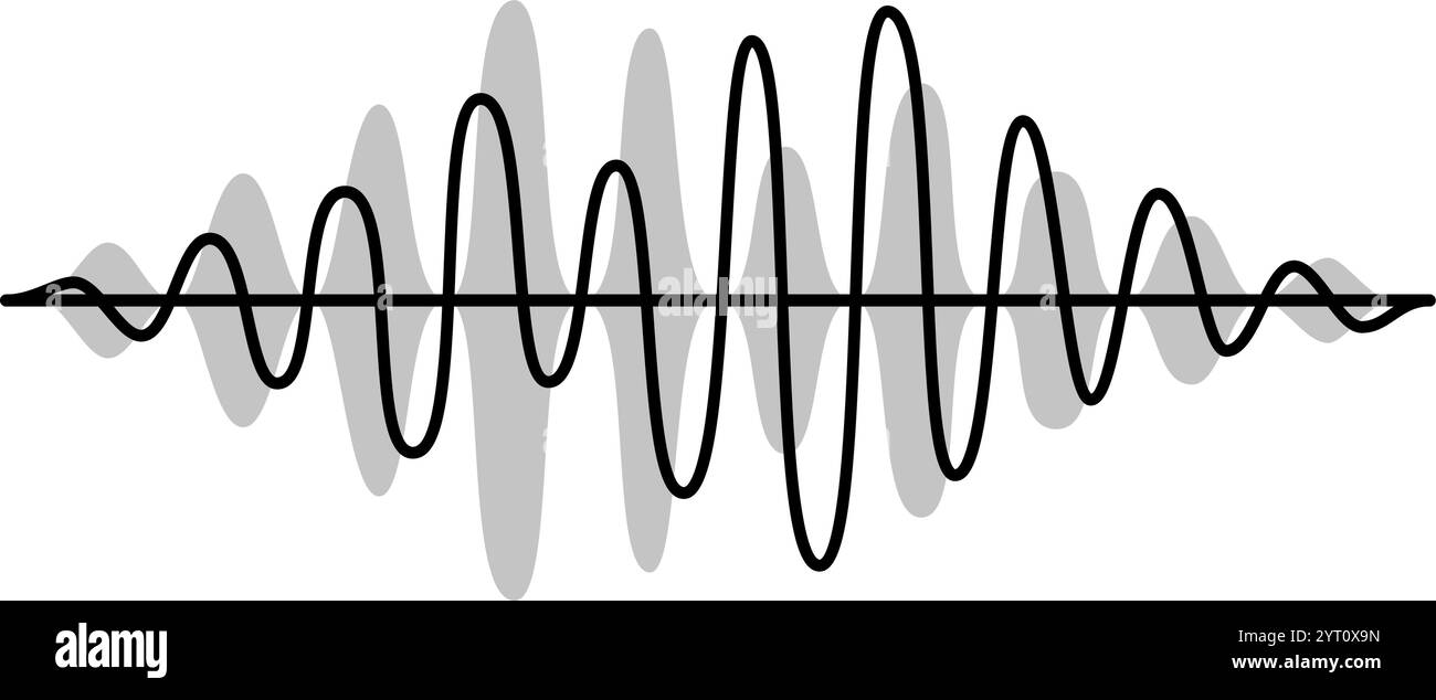 Black And Gray Sound Waves Visualizing Abstract Music Waves Representing Radio Signal