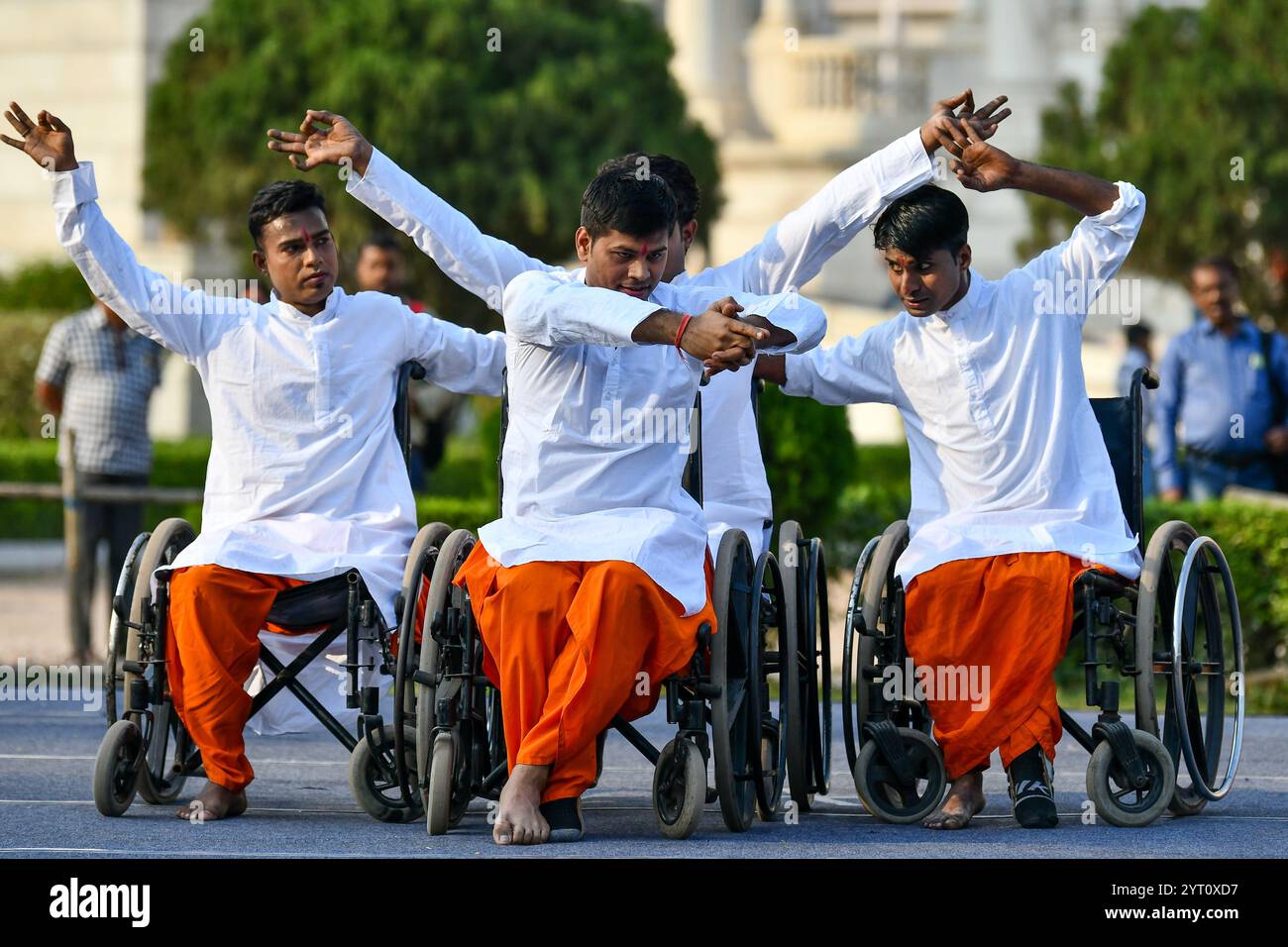 A specially abled group, 'Nava Uttan Group', performs a special ...