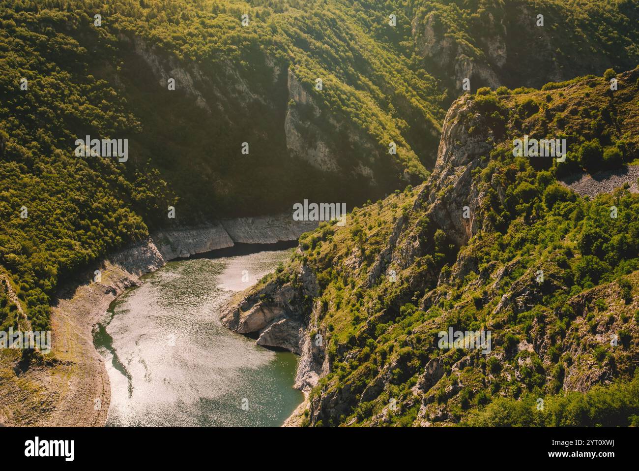 Canyon of river uvac special nature reserve in serbia hi-res stock ...