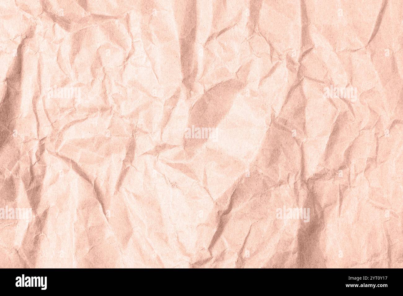 Light brown crumpled kraft paper texture, background. Demonstrating ...