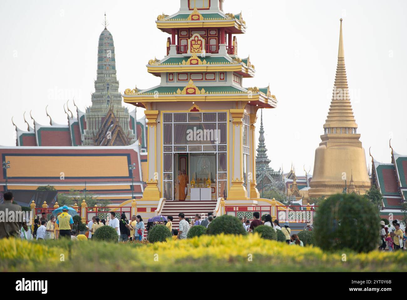 BANGKOK, THAILAND December 5, 2024 - The Sacred Buddha Relic, a revered ...