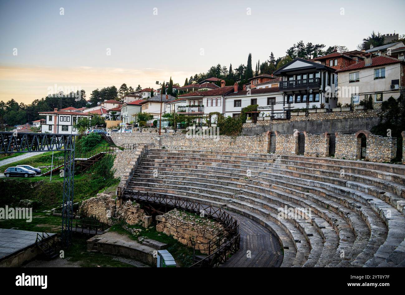 Ohrid landmarks, North Macedonia Stock Photo - Alamy