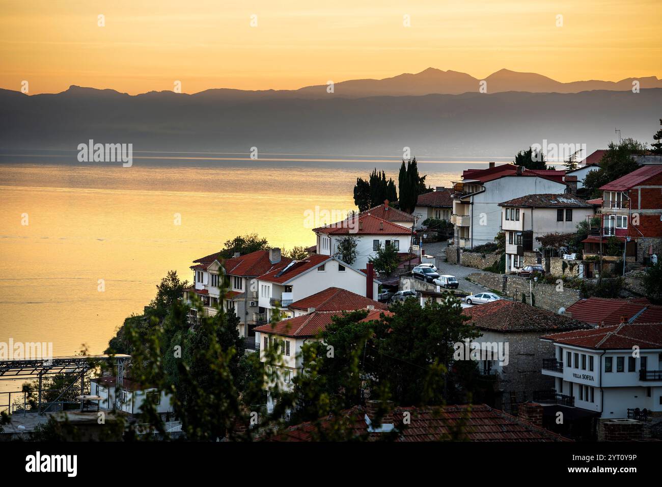 Ohrid landmarks, North Macedonia Stock Photo - Alamy