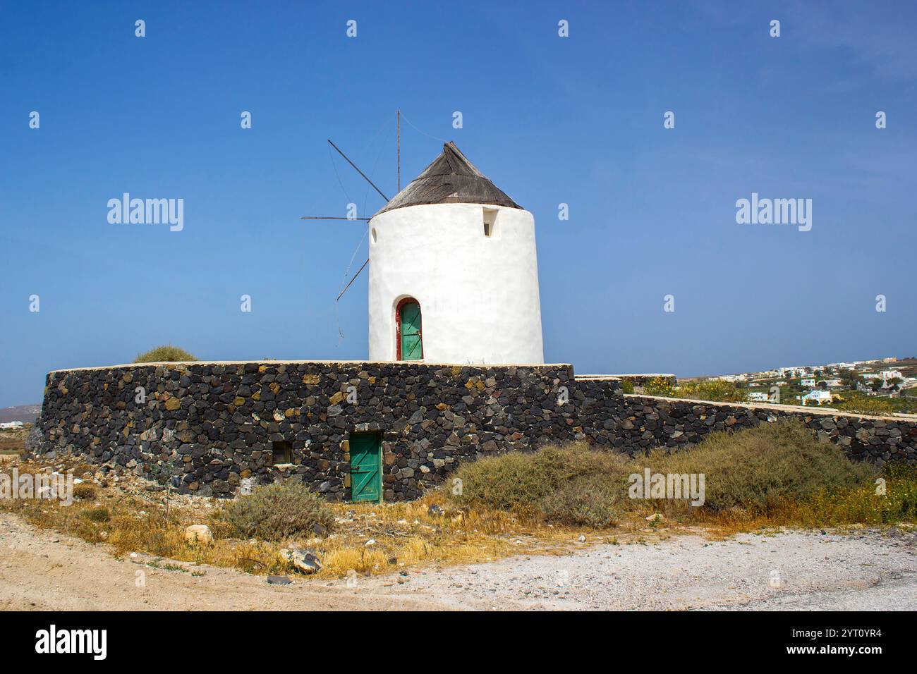 Old mill in santorini hi-res stock photography and images - Alamy