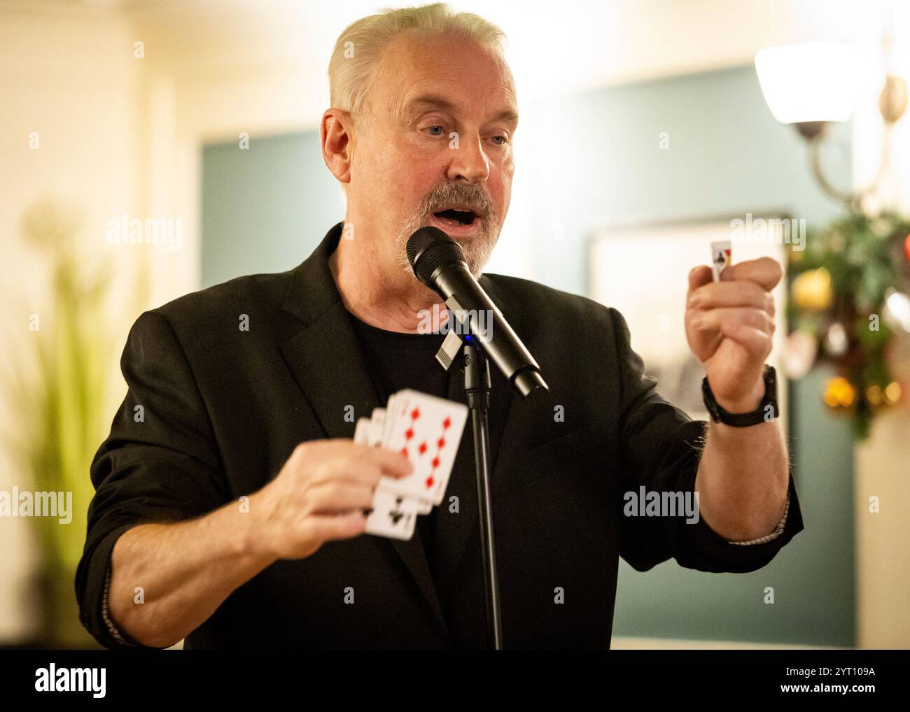 John Lenahan performing at the Cancer Research UK City of London ...