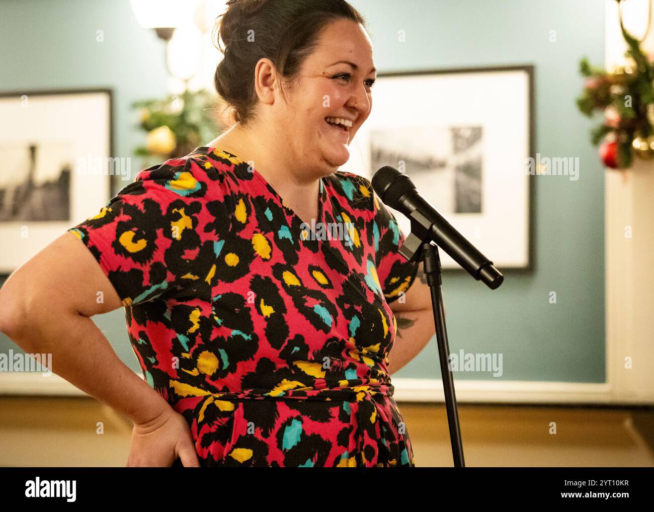 Alexis Roy performing at the Cancer Research UK City of London Friends ...