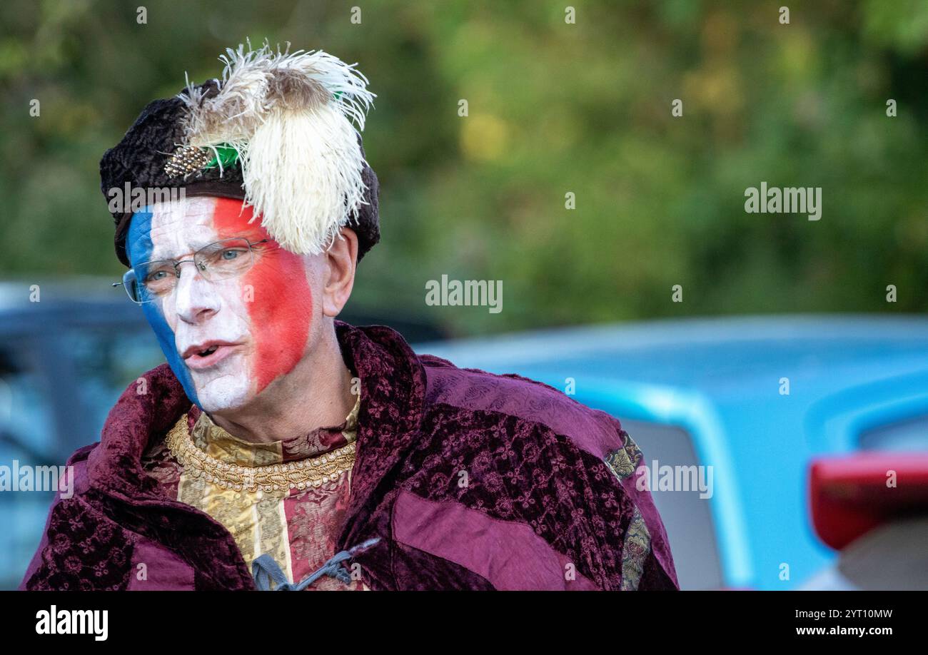 The Rendham Mummers play at the Sibton White Horse in rural Suffolk a ...