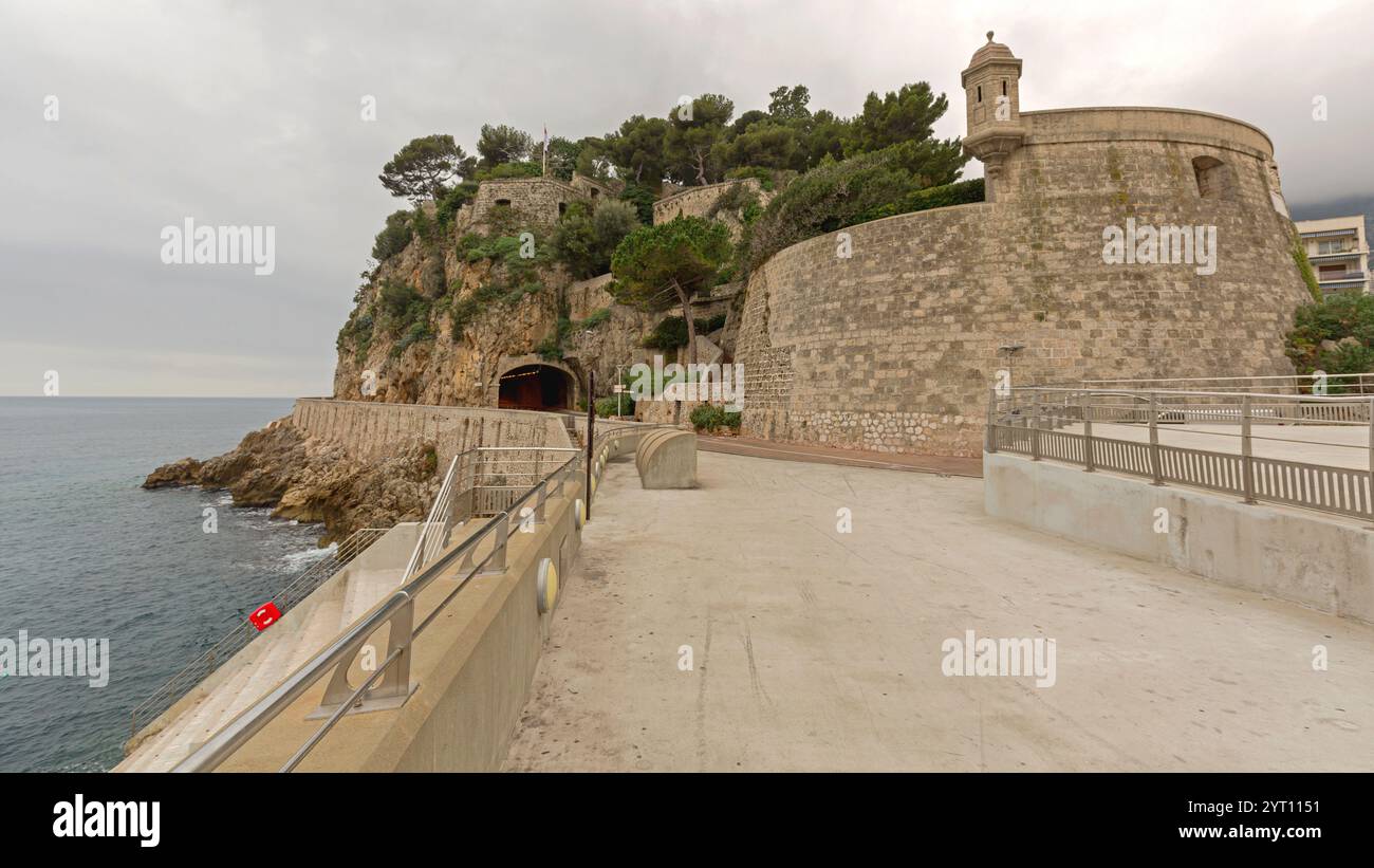 Fort Antoine Theatre Historic Landmark in Monaco at Winter Day Stock ...