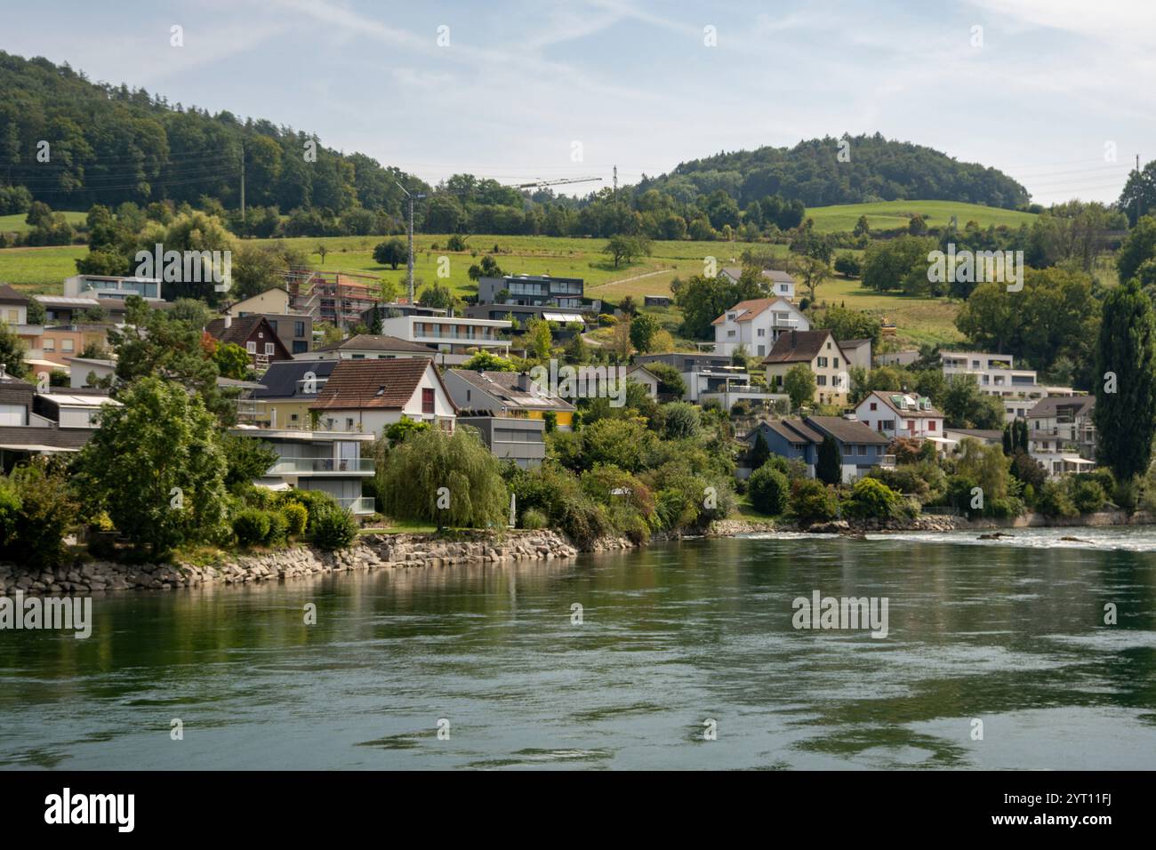 Schaffhausen by the Rhine River in Switzerland Stock Photo - Alamy