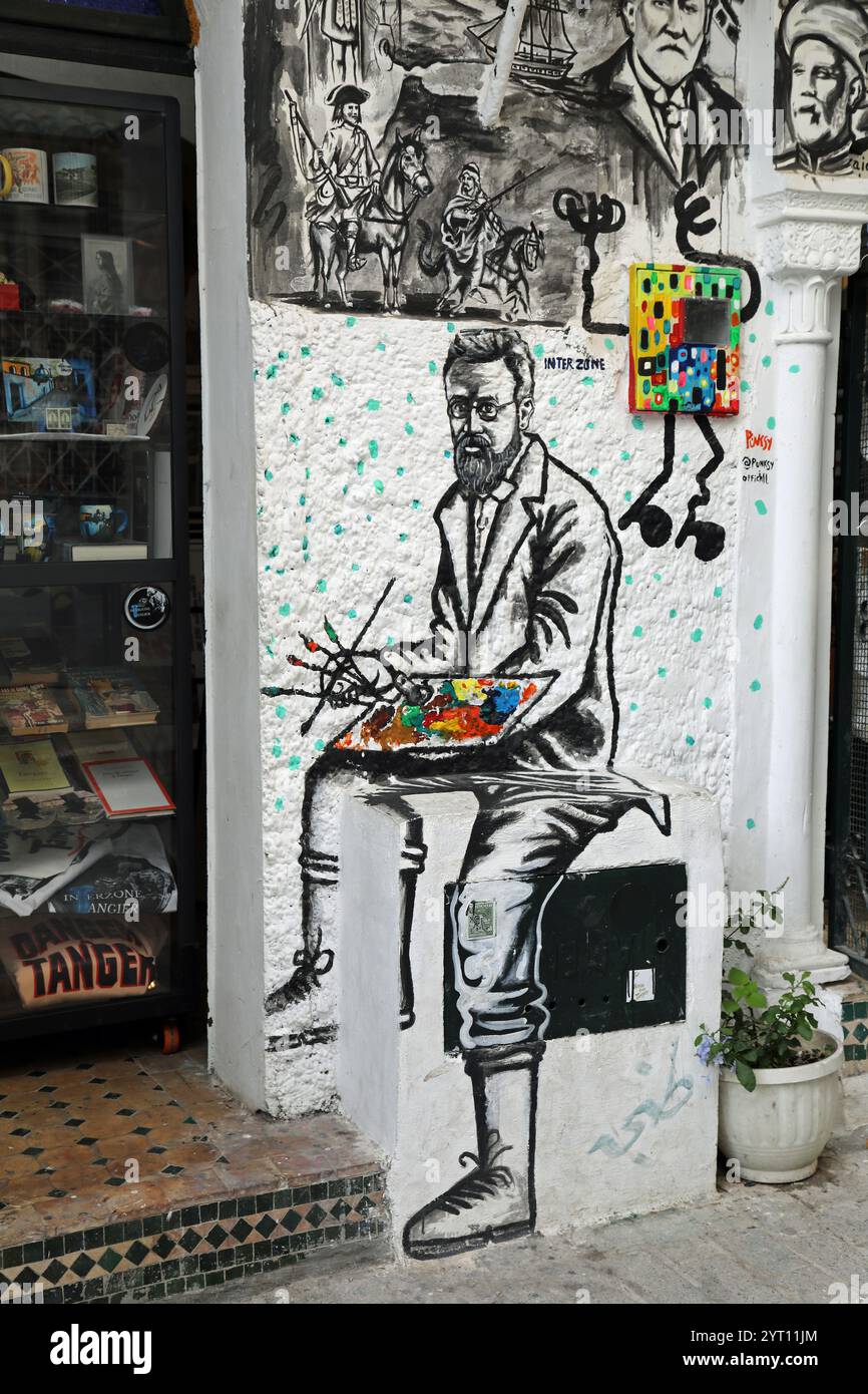 Depiction of Henri Matisse on the Interzone store in Tangier Stock ...