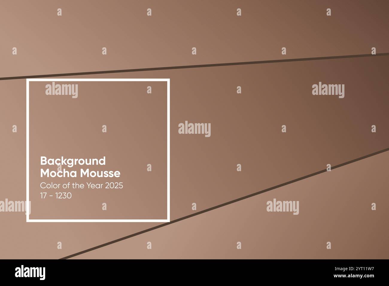 Mocha Mousse color 2025. Geometric gradient brown background ...