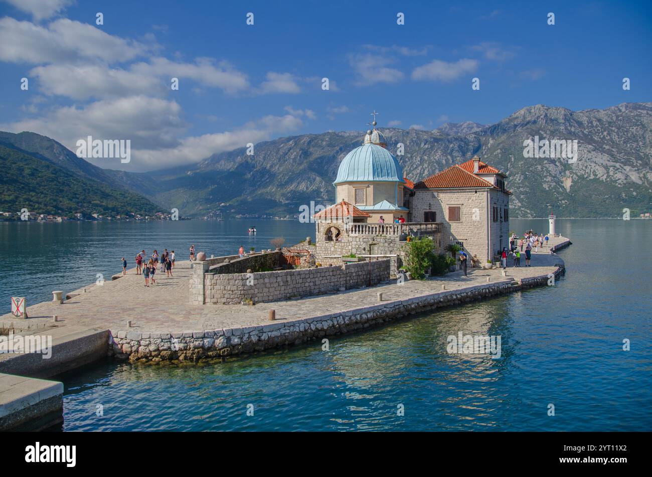 Venetian Catholic Island church called 'Our Lady of the Rocks' on Kotor ...