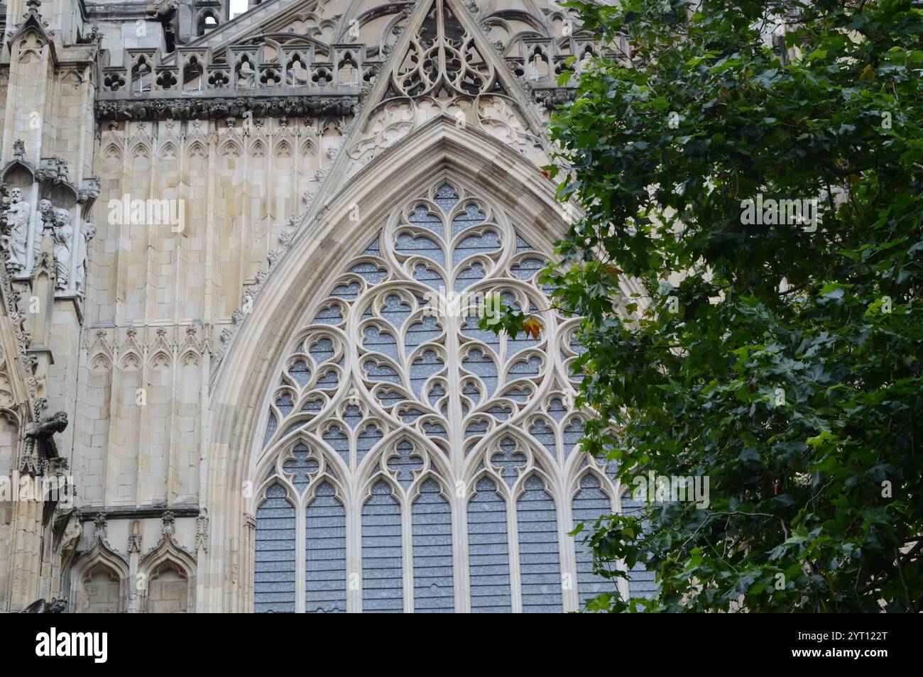 Beautiful ancient architecture of York Minster Stock Photo - Alamy