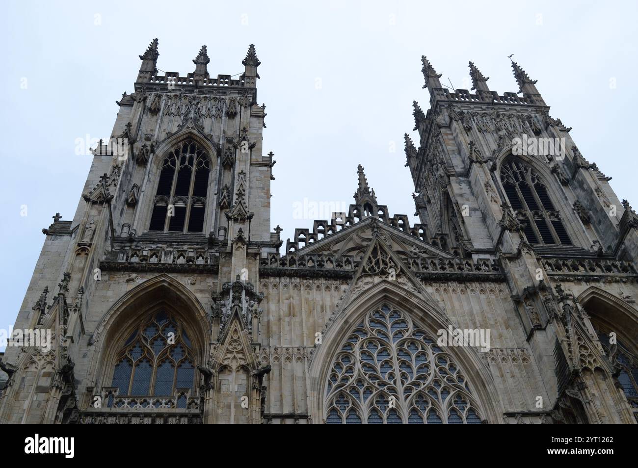 Beautiful ancient architecture of York Minster Stock Photo - Alamy