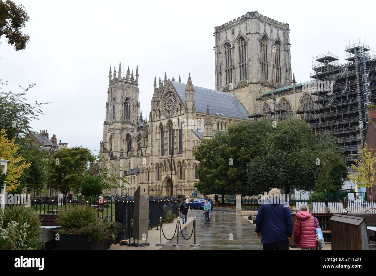 Beautiful ancient architecture of York Minster Stock Photo - Alamy