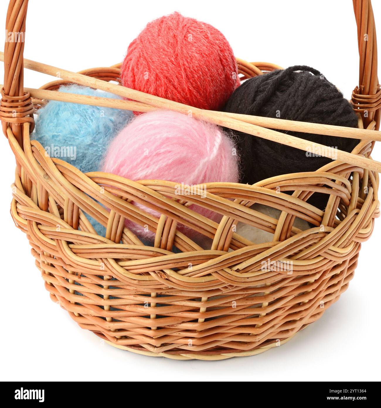 Knitting wool balls set hi-res stock photography and images - Alamy