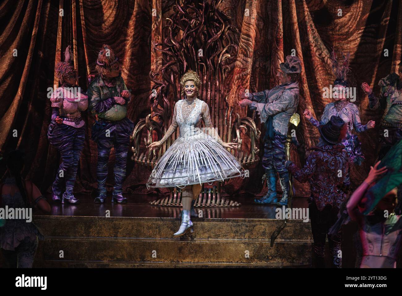 EDITORIAL USE ONLY) Artists perform during Alegría by Cirque Du Soleil ...