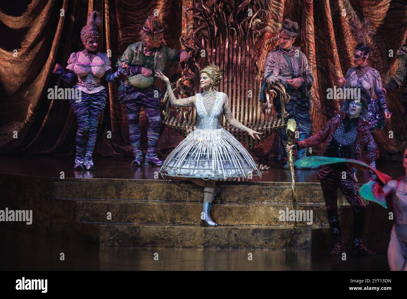 EDITORIAL USE ONLY) Artists perform during Alegría by Cirque Du Soleil ...