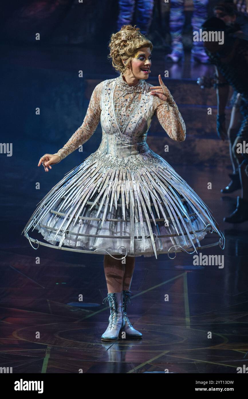 EDITORIAL USE ONLY) Artists perform during Alegría by Cirque Du Soleil ...