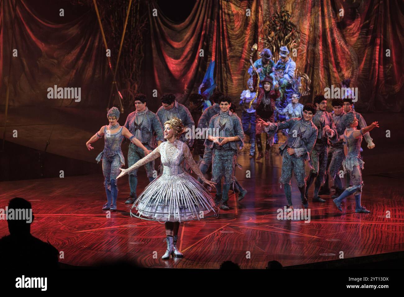 EDITORIAL USE ONLY) Artists perform during Alegría by Cirque Du Soleil ...