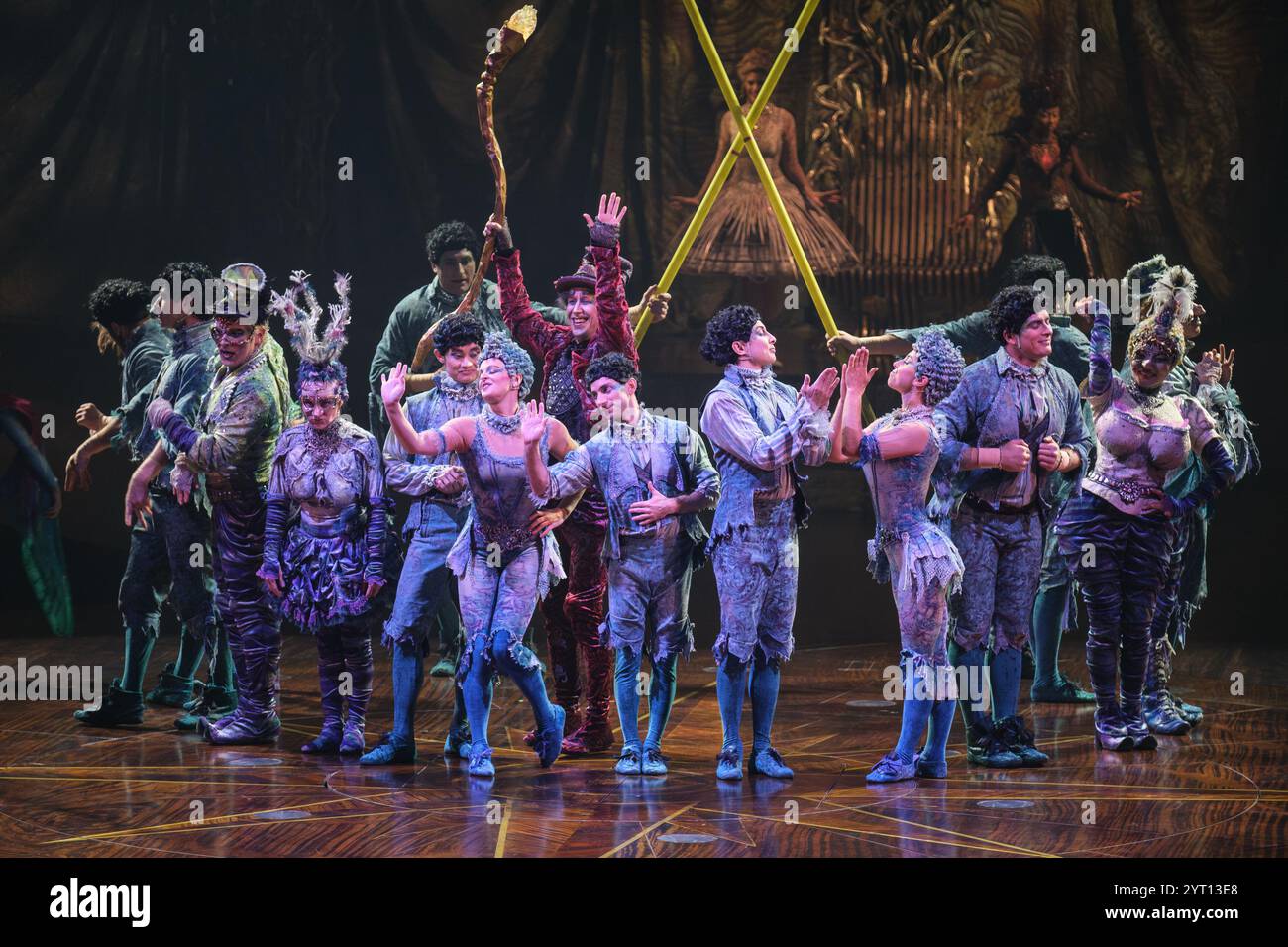 EDITORIAL USE ONLY) Artists perform during Alegría by Cirque Du Soleil ...