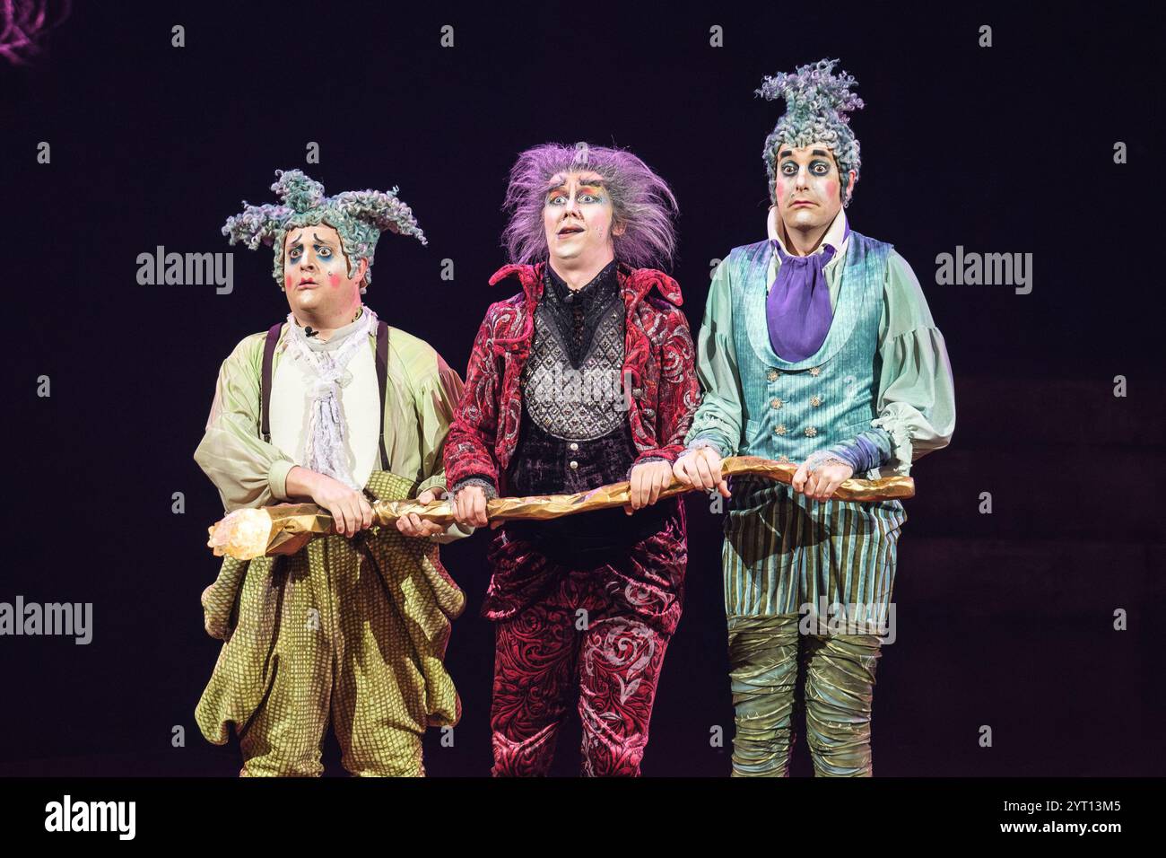 EDITORIAL USE ONLY) Artists perform during Alegría by Cirque Du Soleil ...