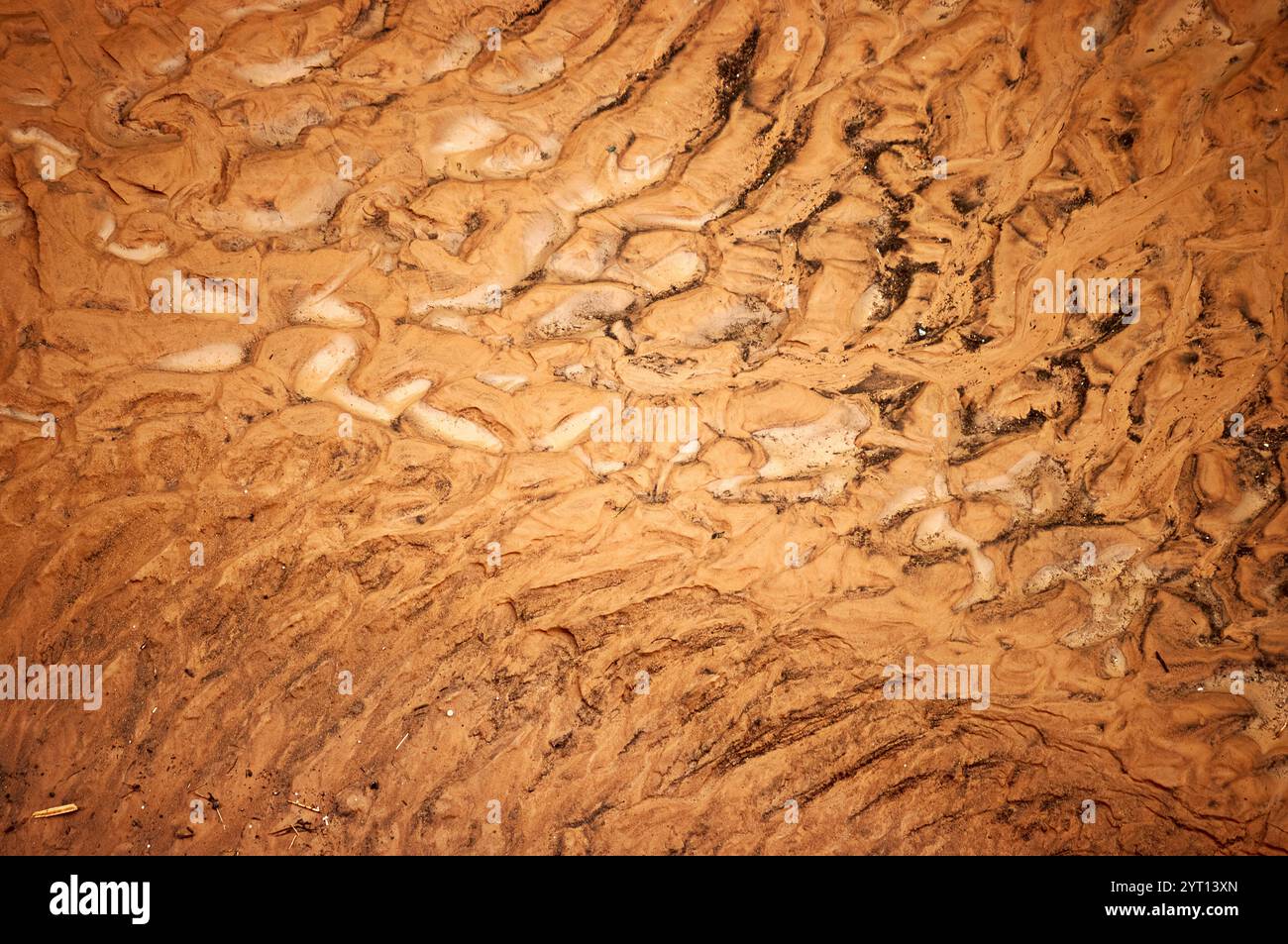 Mud from a flood creating a very abstract image Stock Photo - Alamy