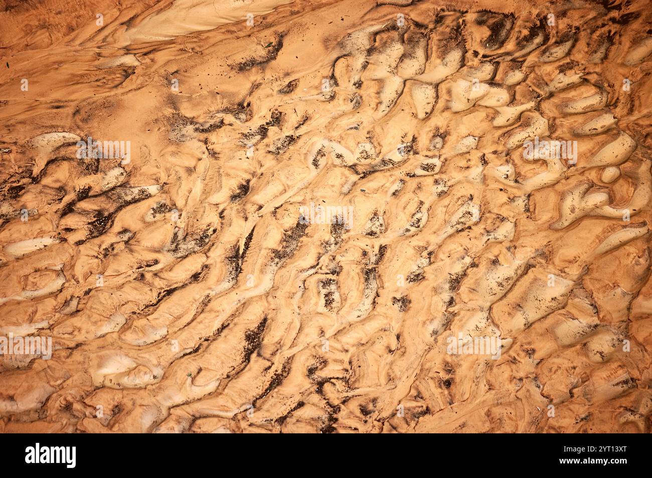 Mud from a flood creating a very abstract image Stock Photo - Alamy