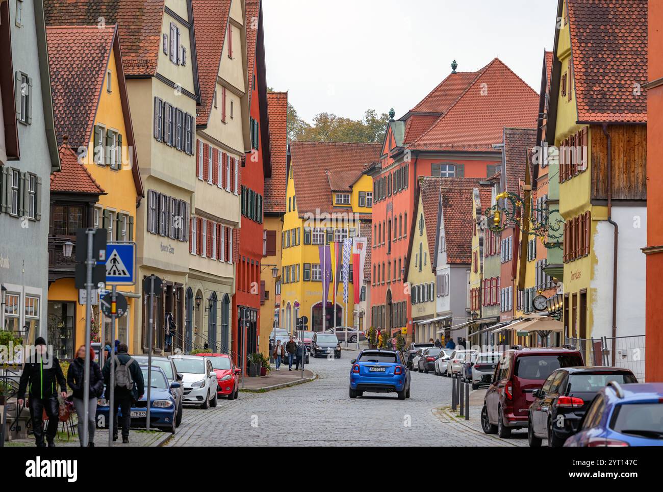 in the midieval, archetypal town of Dinkelsbühl (Bayern, Germany), part ...