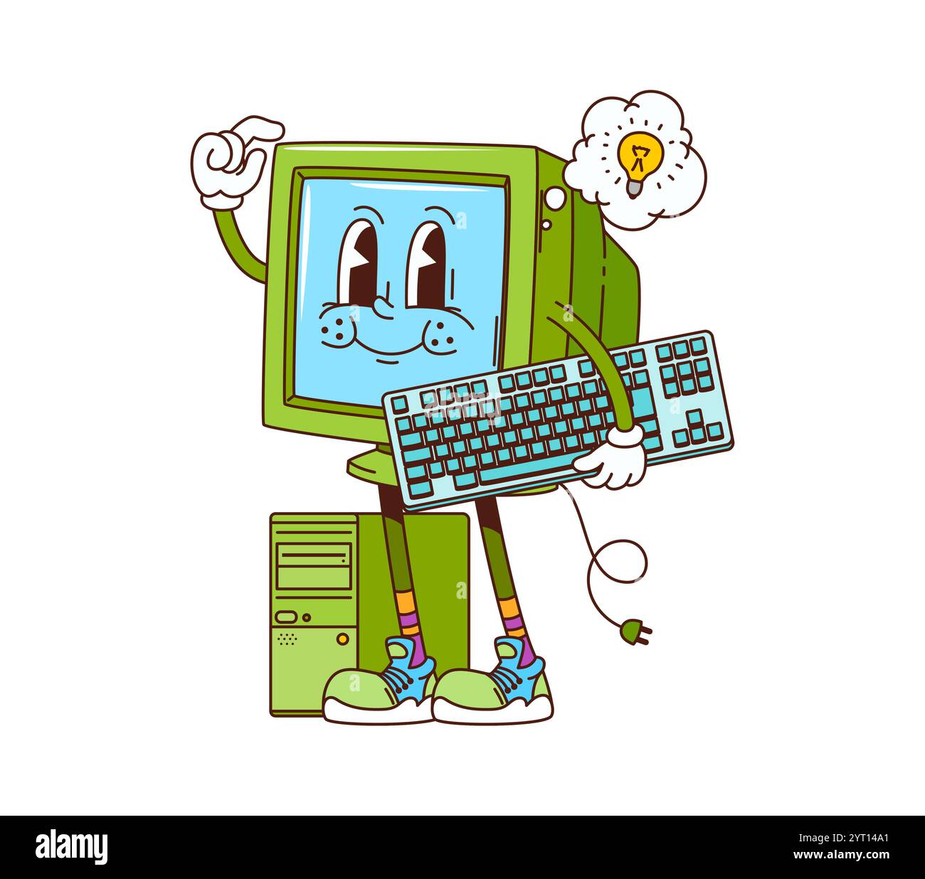 1970's computer screen Stock Vector Images - Alamy