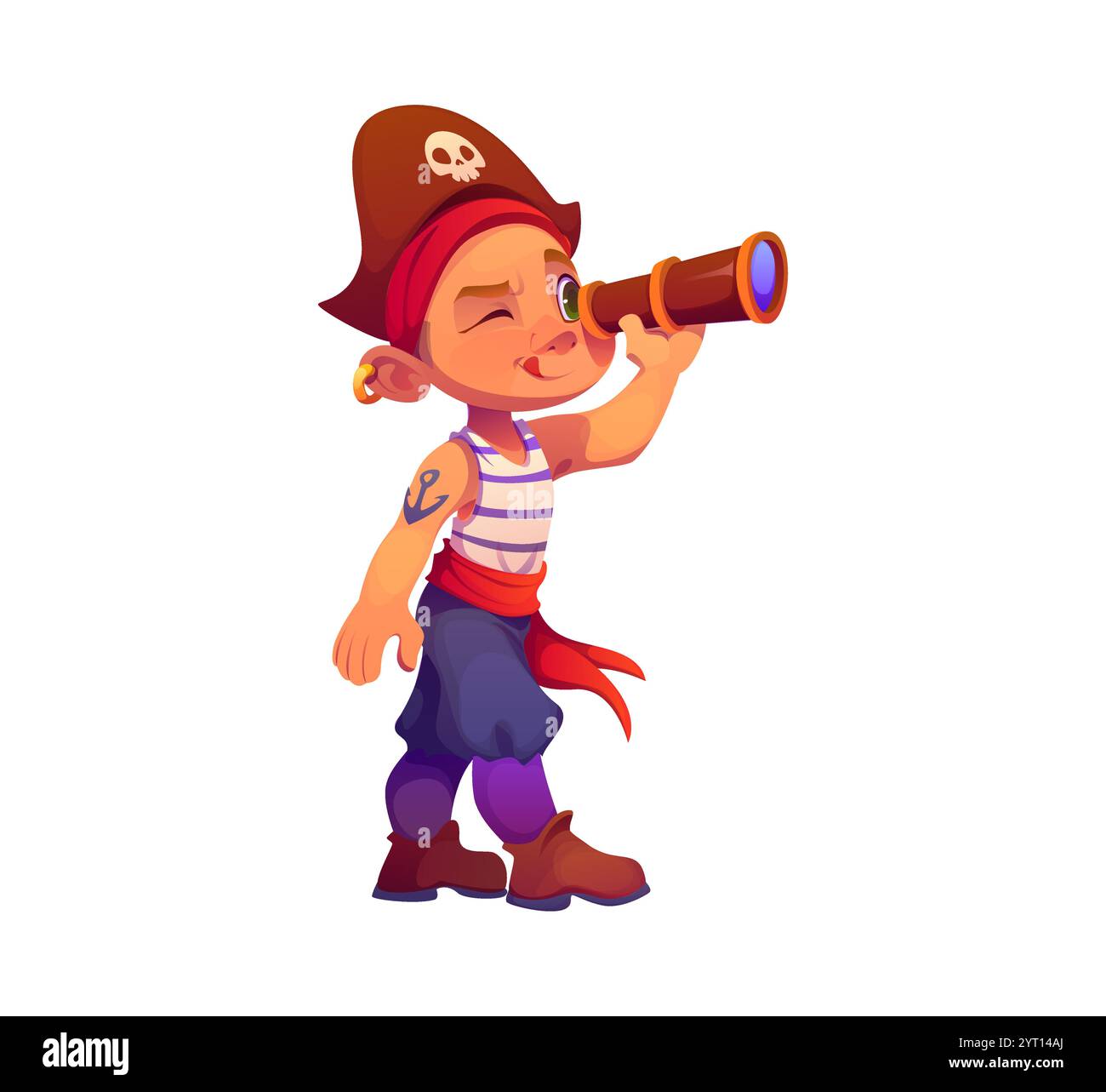 Cute boy in bandana Cut Out Stock Images & Pictures - Alamy