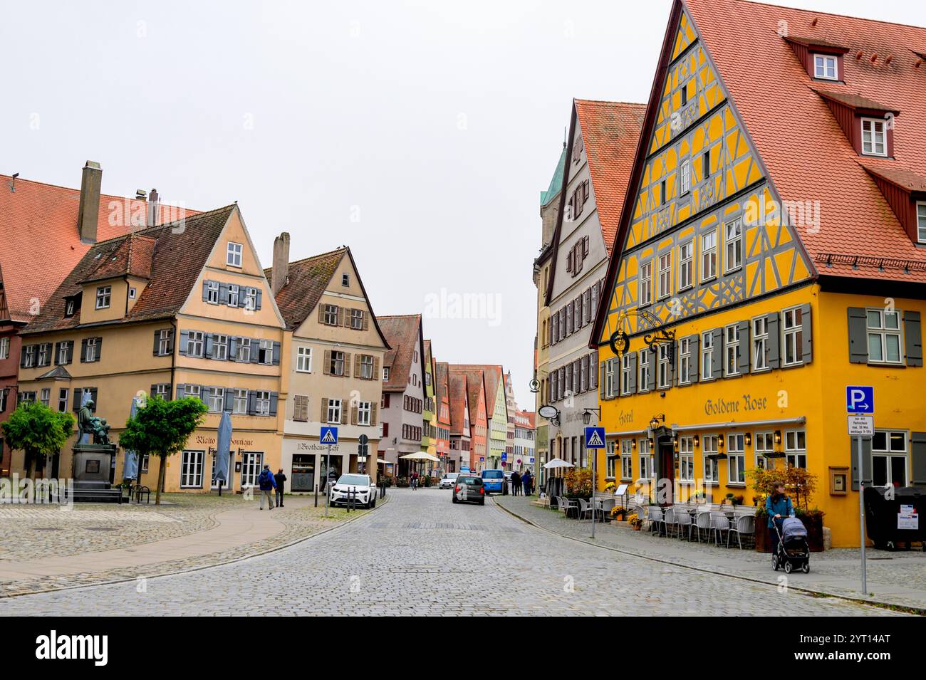 The midieval, archetypal town of Dinkelsbühl (Bayern, Germany), part of ...