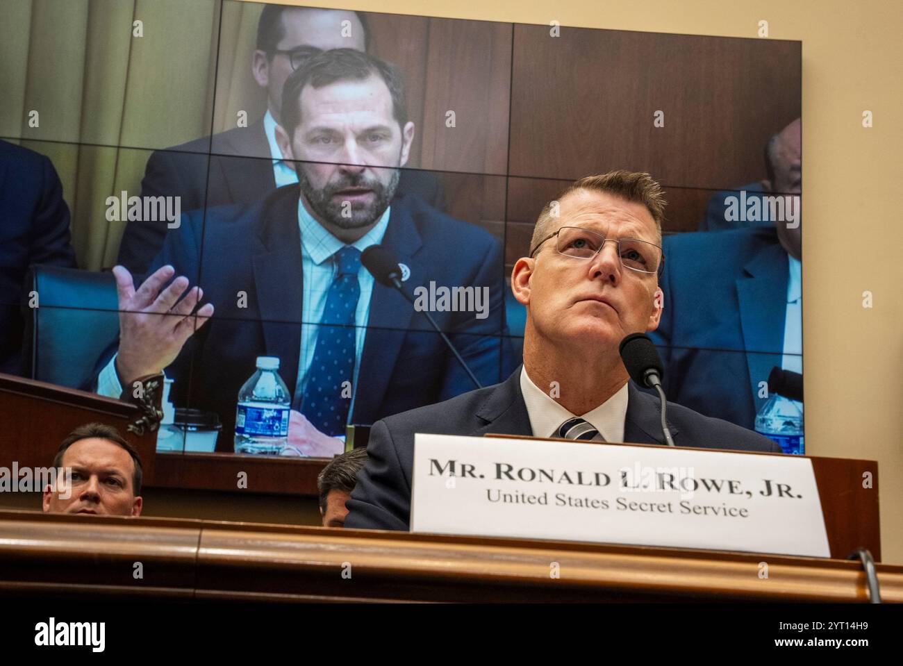 Ronald Rowe Jr., acting director of the U.S. Secret Service, listens to ...