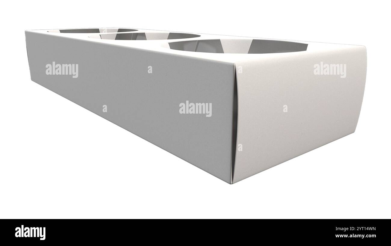 A sleek, modern container with two circular openings, designed for ...