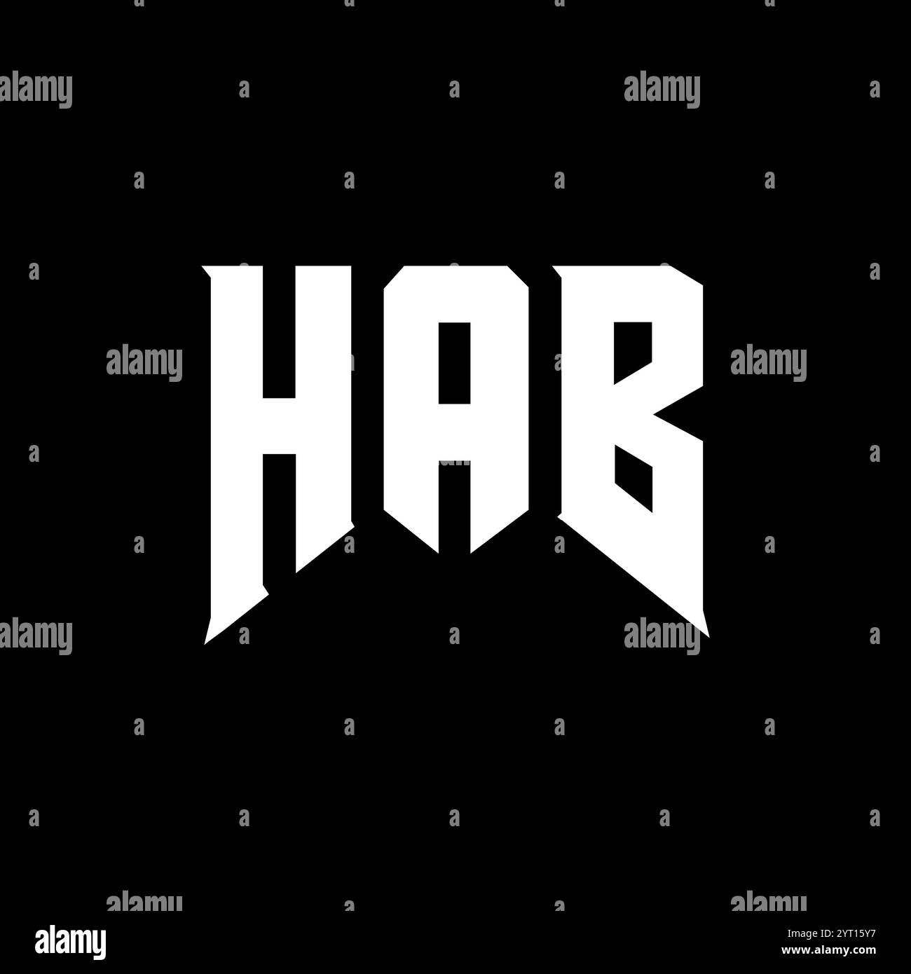 Hab logo design Stock Vector Images - Alamy