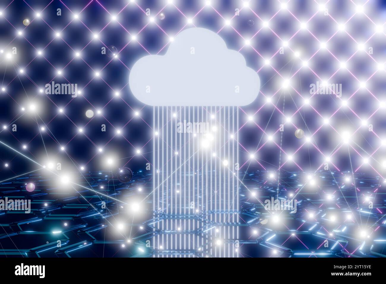 Abstraction of cloud storage technology.3d render Stock Photo - Alamy