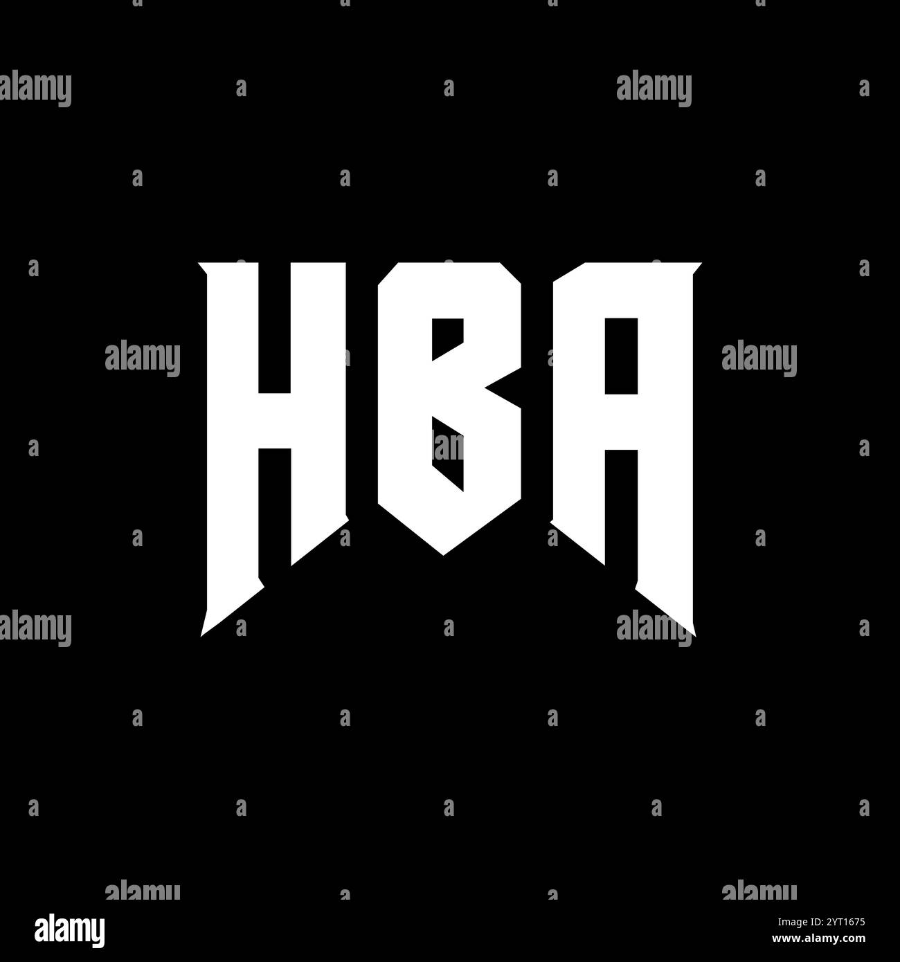 HBA letter logo design for technology company. HBA logo design black ...