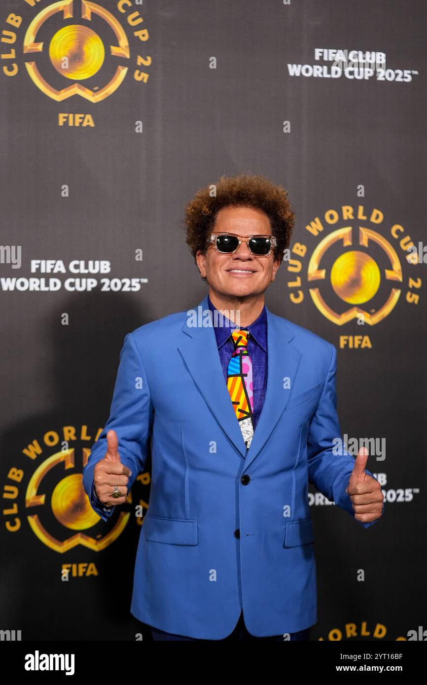 Romero Brito arrives ahead of the draw for the 2025 FIFA Club World Cup ...