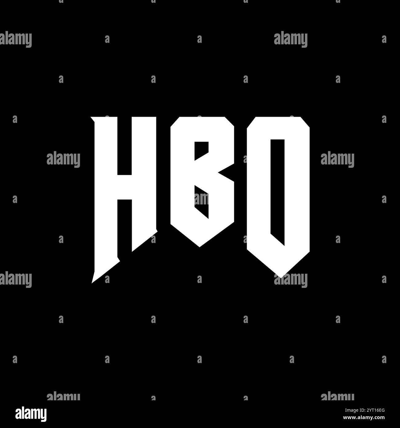 HBO letter logo design for technology company. HBO logo design black ...