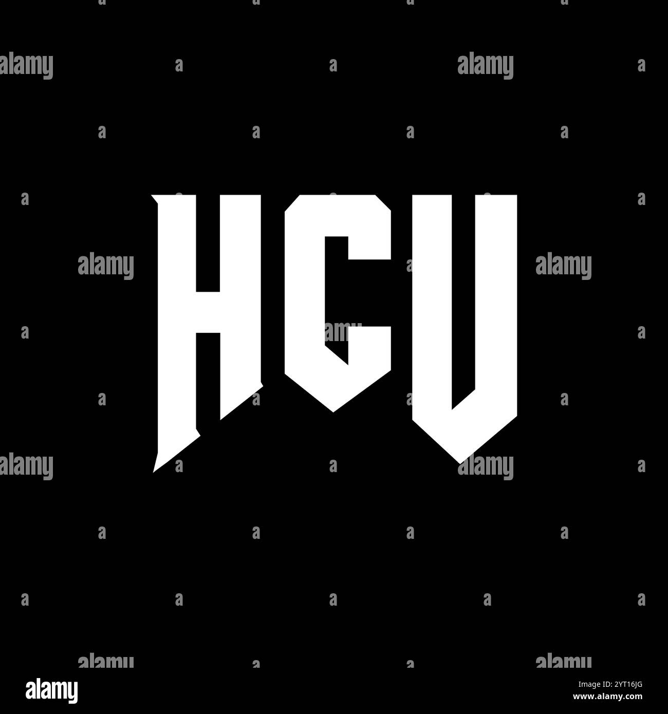 HCU letter logo design for technology company. HCU logo design black ...