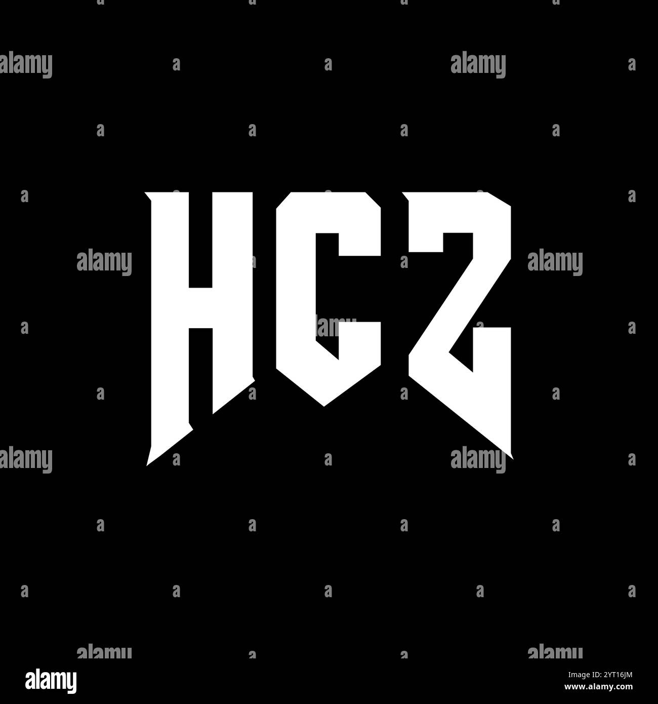 HCZ letter logo design for technology company. HCZ logo design black and white color combination ...