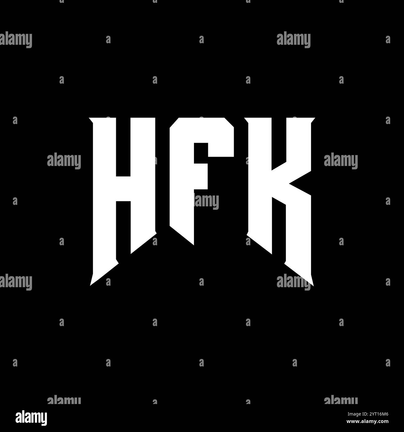 Hfk logo design hi-res stock photography and images - Alamy