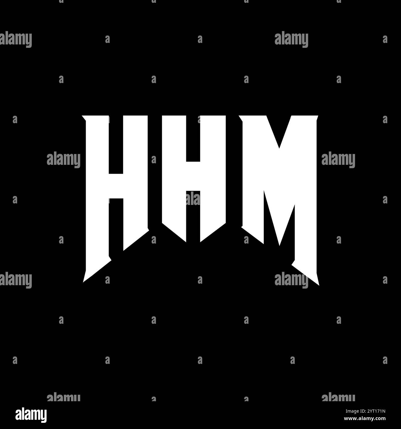 HHM letter logo design for technology company. HHM logo design black ...