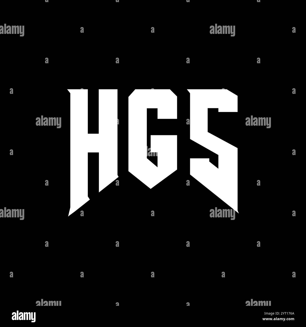 HGS letter logo design for technology company. HGS logo design black ...