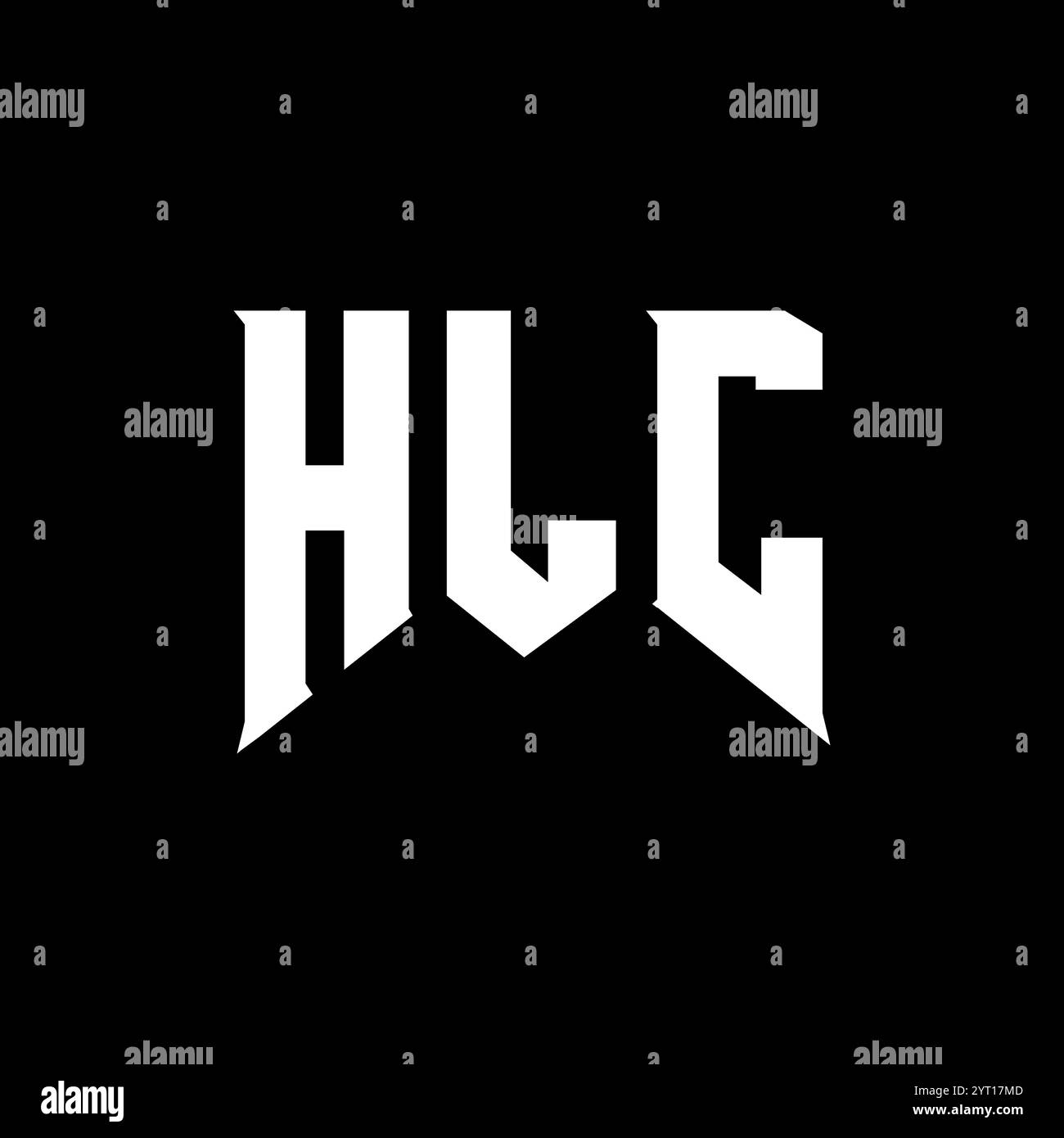 HLC letter logo design for technology company. HLC logo design black ...