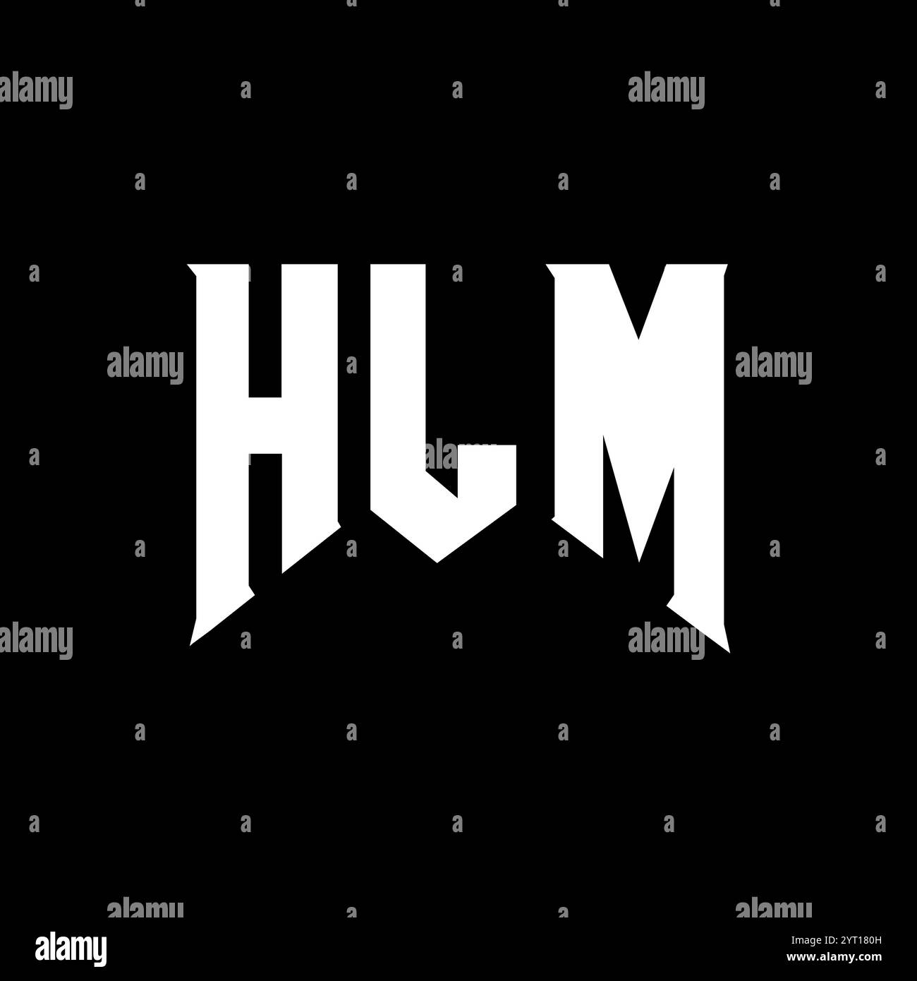 HLM letter logo design for technology company. HLM logo design black ...